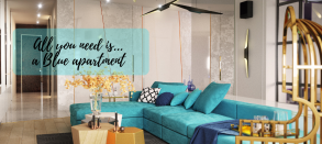 Charming Blue Apartment Design With Stunning Details | Unique Blog